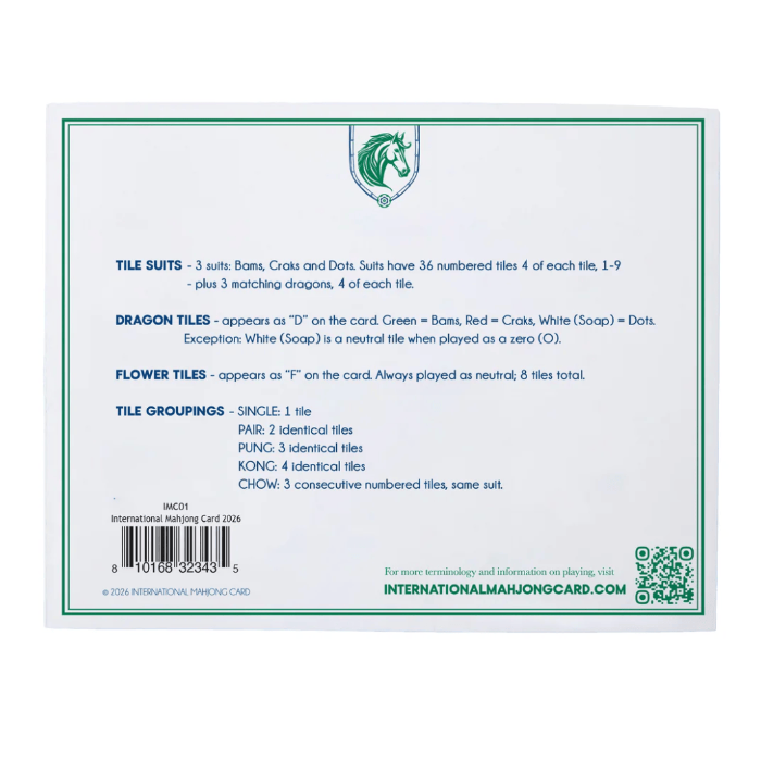 OMM International Mahjong Card 2026 – Jenn & Co.