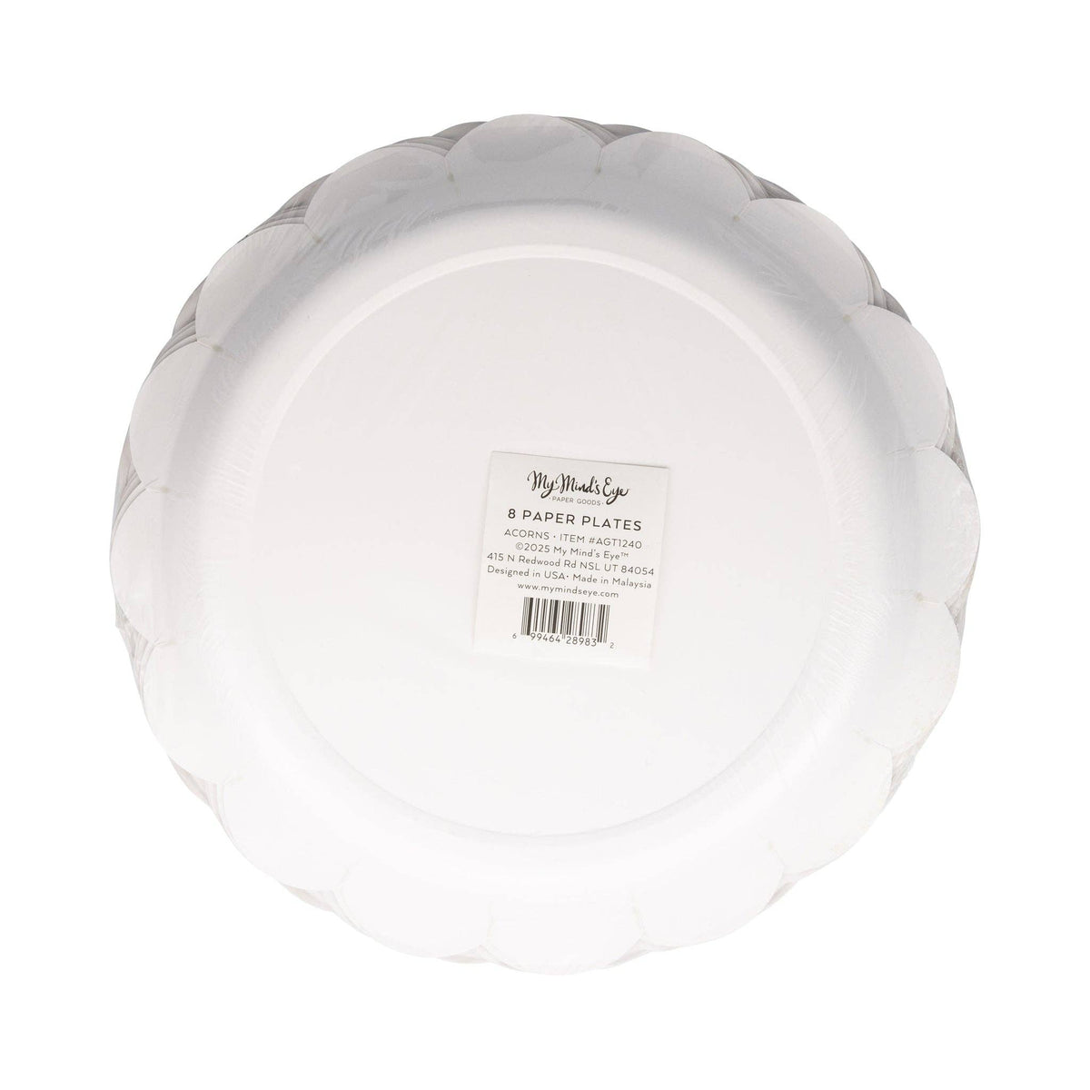 Acorns Scalloped Circle Paper Plate – Jenn & Co.