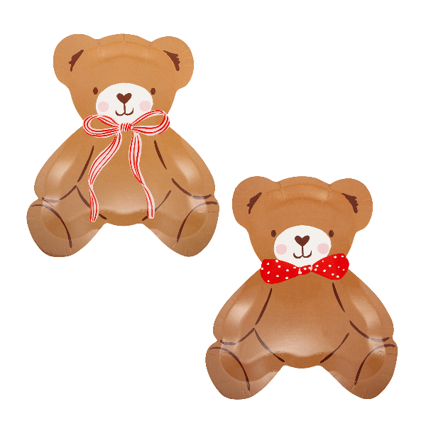 Beary Loved Teddy Bear Shaped Plate Set – Jenn & Co.